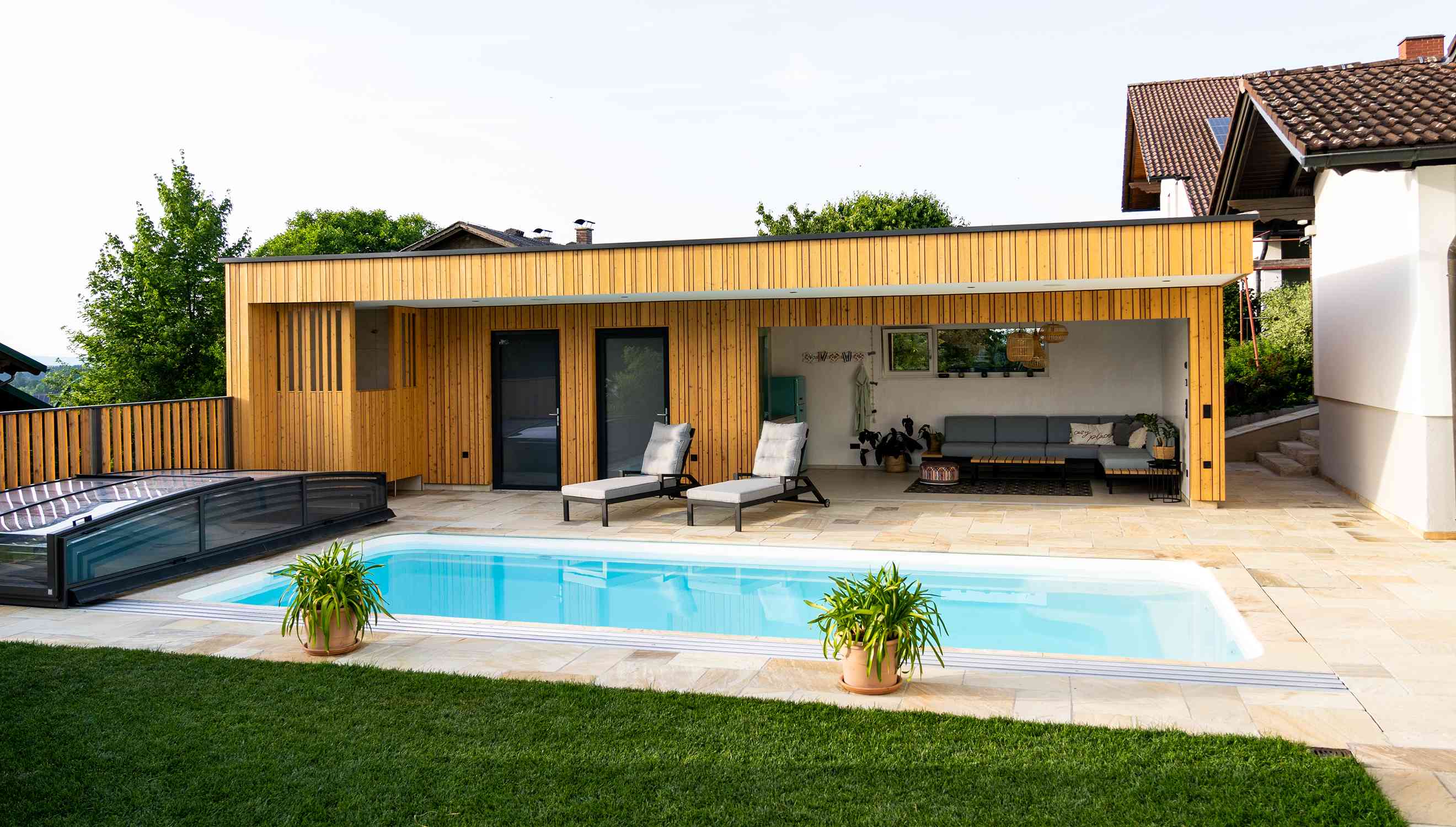 Poolhaus Eggerding - Weisshaidinger Ingenieur-Holzbau GmbH